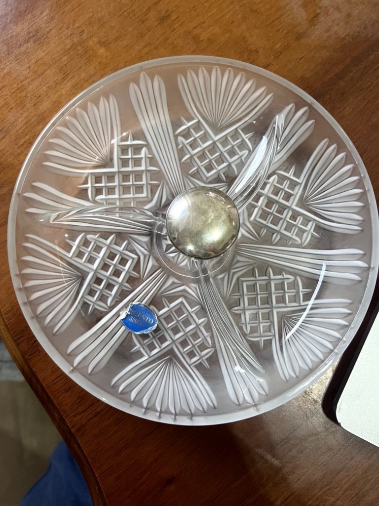 Serving Tray - Silver, Crystal - Appetizer Tray | €300 | Whoppah