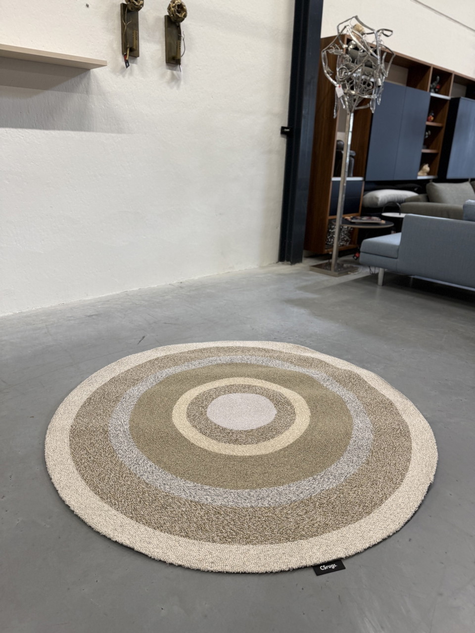 Teppich Zeichen Teppiche Rundteppich Rund 160 Wolle | €650 | Whoppah