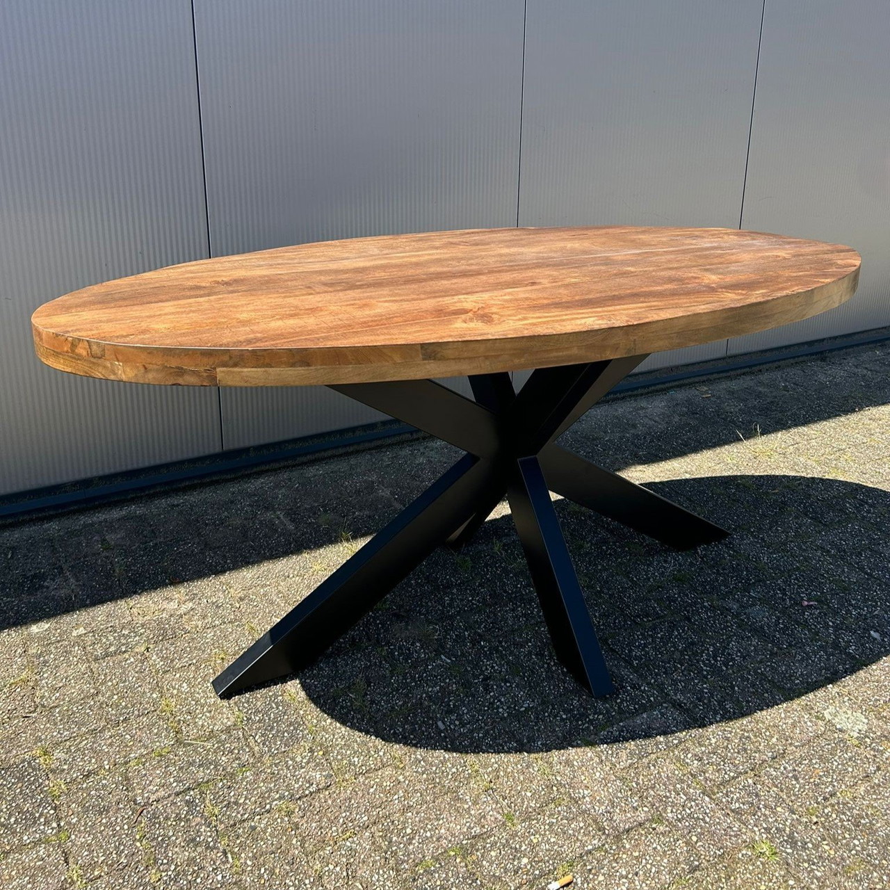 Matrix Dining Table Mango Wood Natural Oval 160X90Cm | €399 | Whoppah