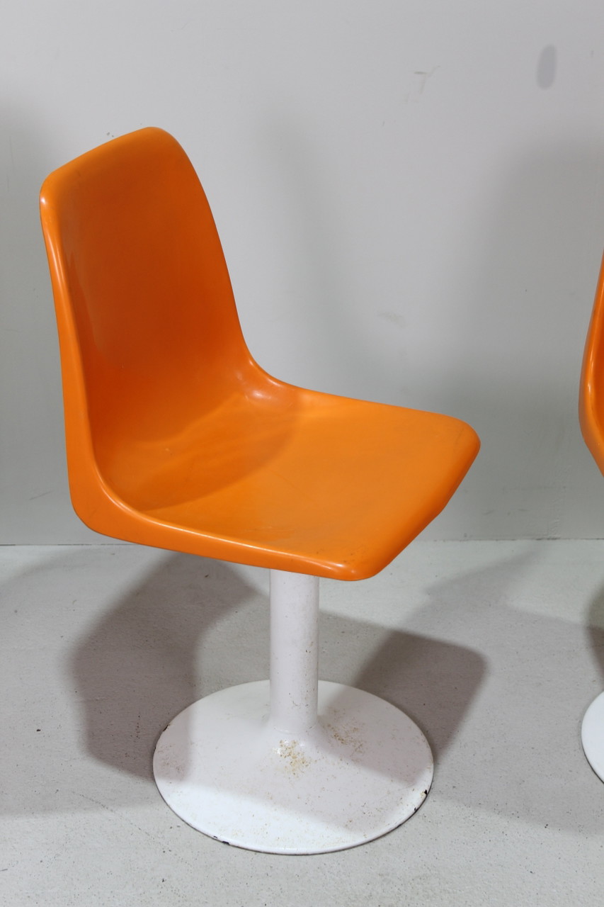 Vintage Seventies Bucket chair, Dining chair - Orange | €60 | Whoppah