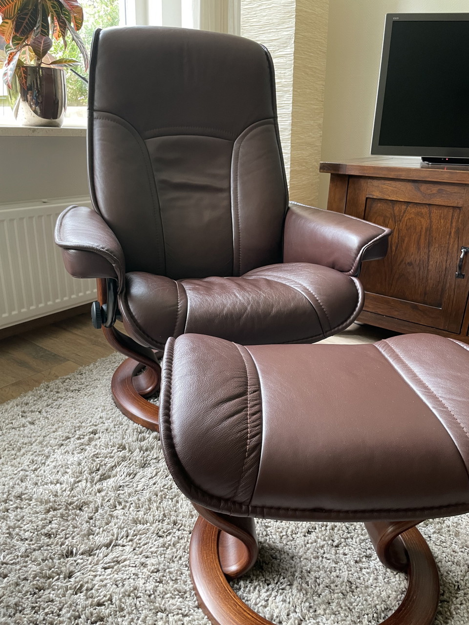 Stressless Senator MF 1587 Ruhesessel mit Fußhocker - Paloma Leder ...