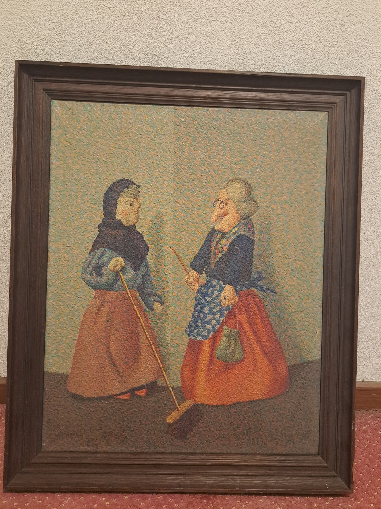 Pointillé paintings by Cees Witters, 1899-1981 | €75 | Whoppah