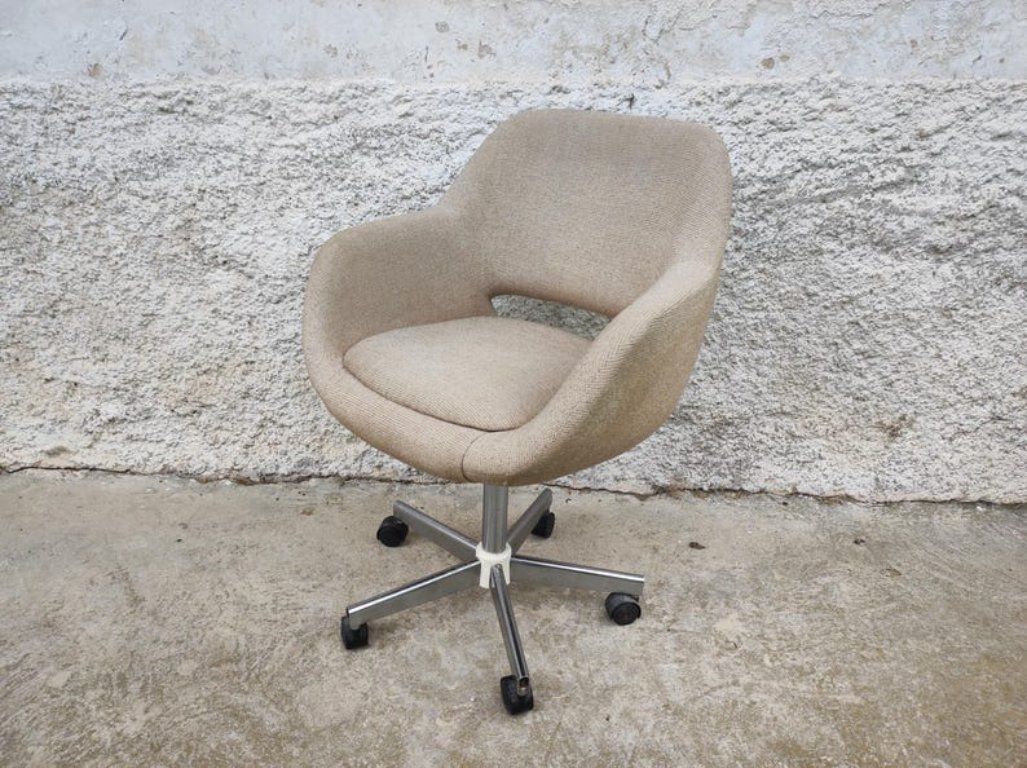 Mid-Century Modern Egg Swivel Chair Stol Kamnik Vintage Grijze ...