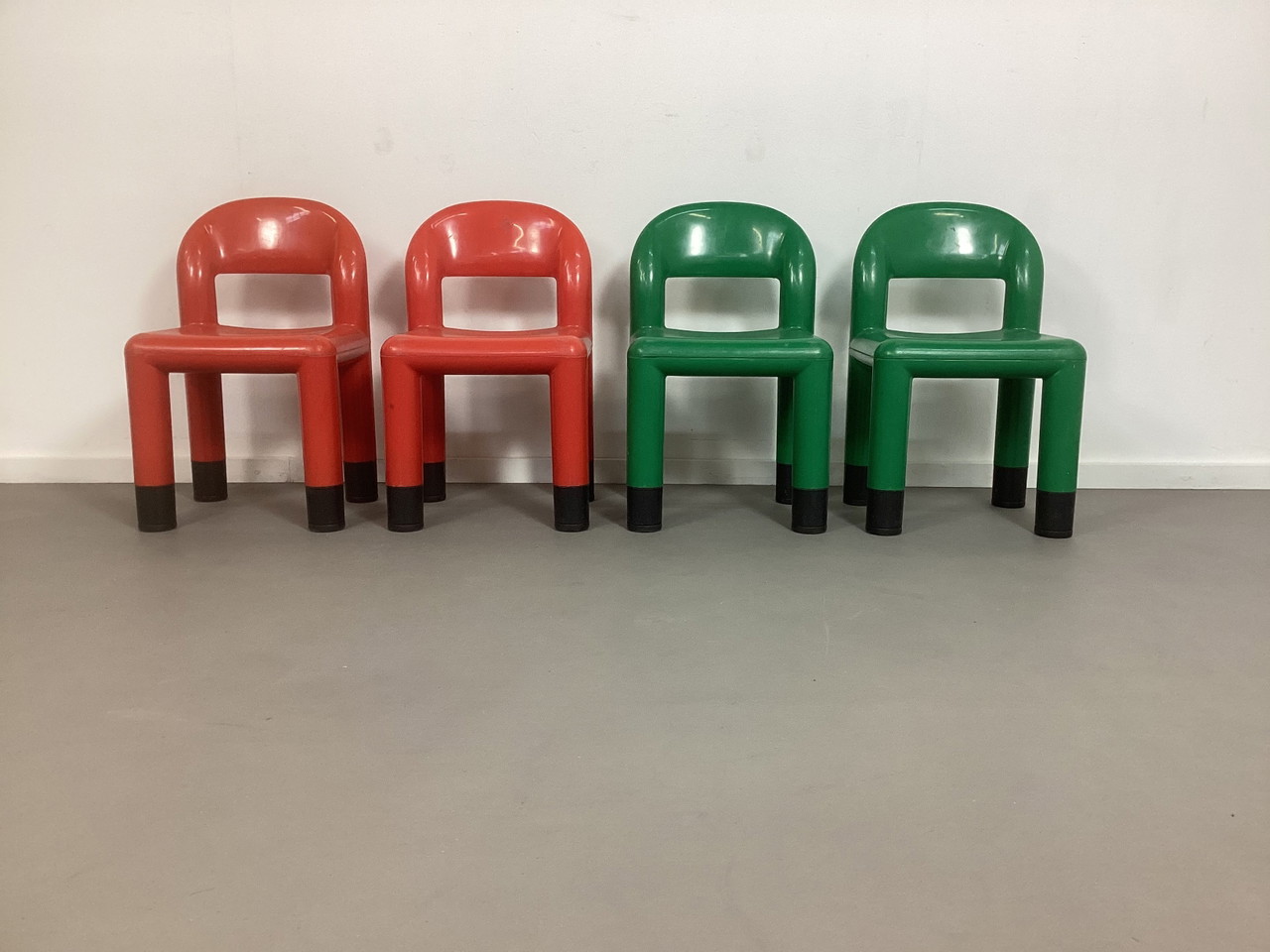 Vintage Eighties Plastic Design Children's Chairs Italy Zola Predosa ...