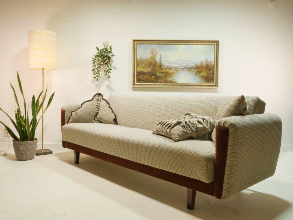 Vintage Sofa, Couch mit Schlaffunktion, 60er Jahre, Germany | €950 ...