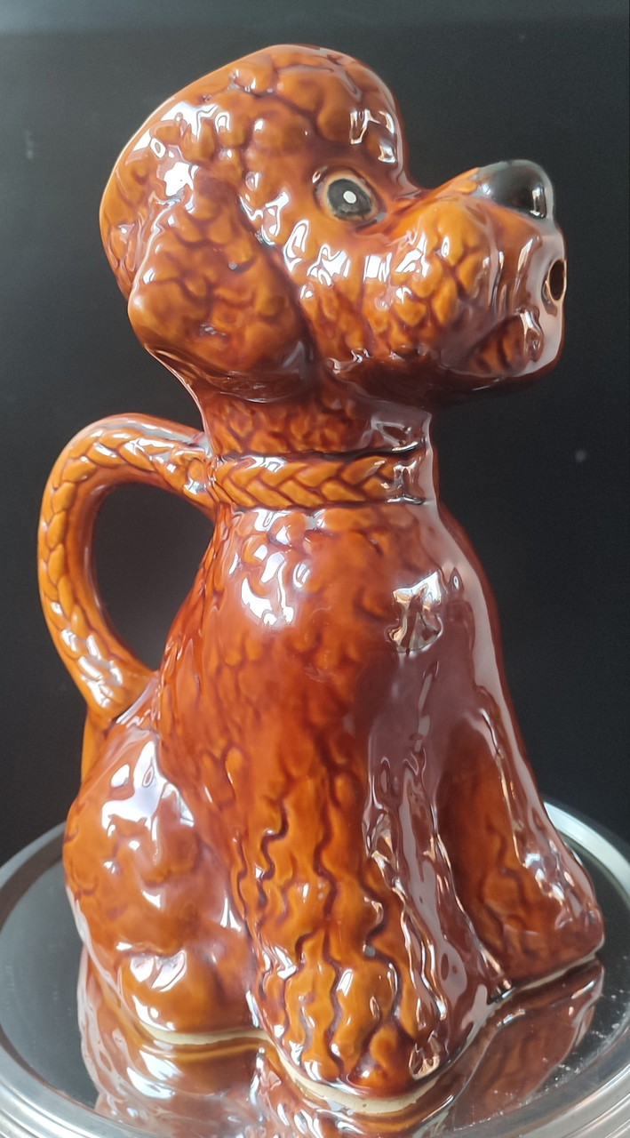Zoomorphic ceramic pitcher in the shape of a poodle dog, 1950s–60s | € ...