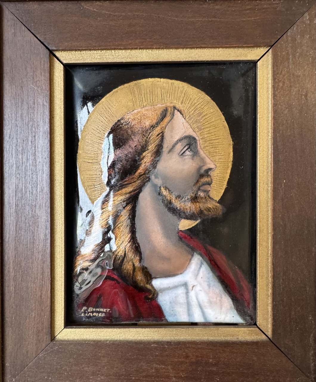 Christ in enamel on copper by Pierre Bonnet | €150 | Whoppah