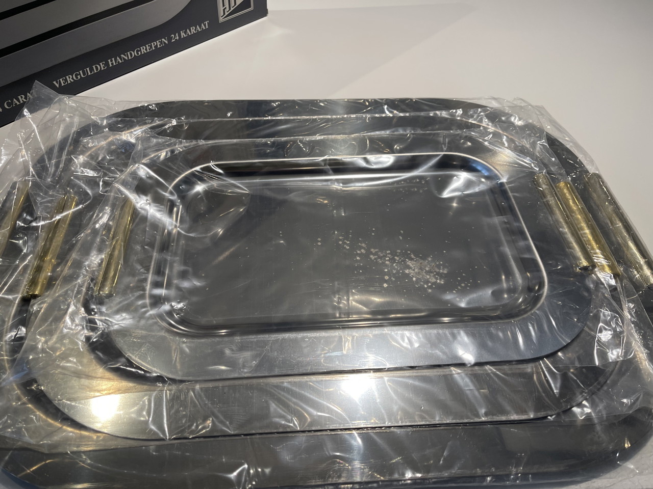 3 Serving Dishes With Gold Plated Handles In 24 Carat | €100 | Whoppah