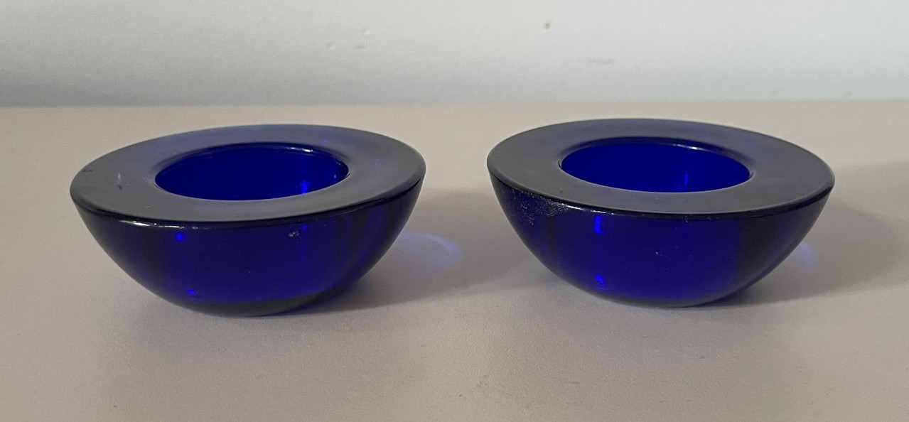 Marimekko Itala - Twee blauwe votives model Kivi | €38 | Whoppah