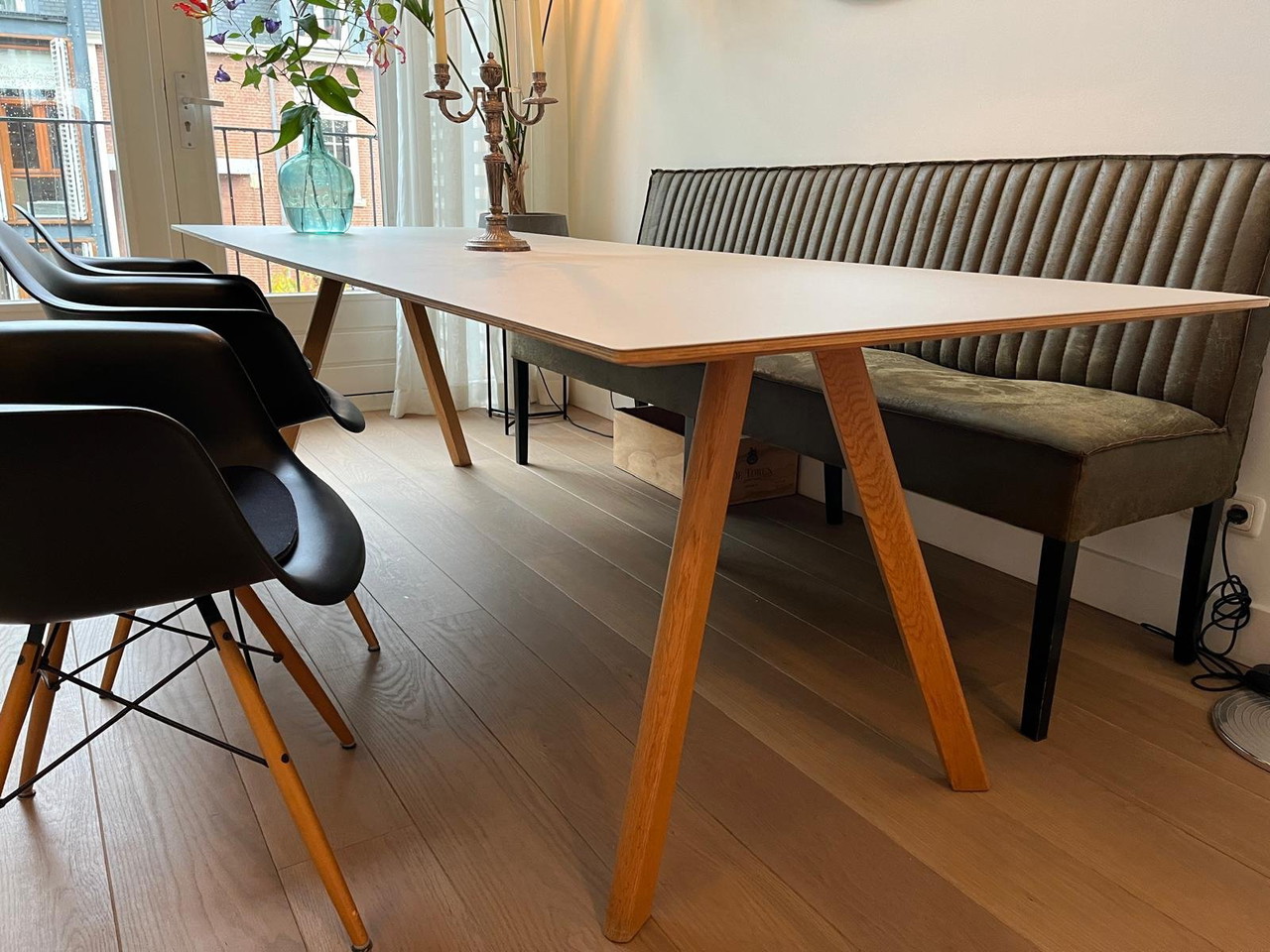 Hay Copenhagen Table à manger Cph30 Cadre en chêne verni mat | €925 ...