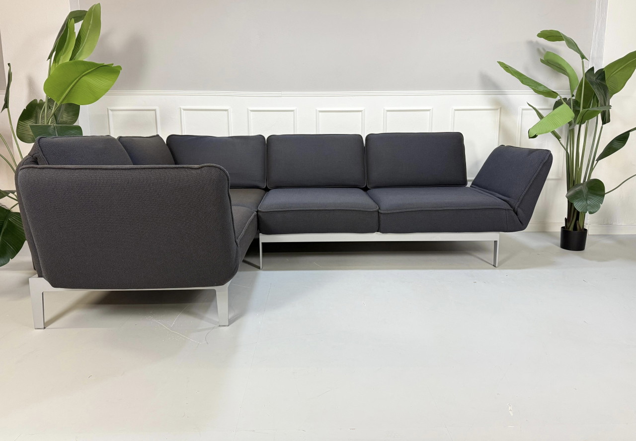 Rolf Benz Mera 386 Sofa Fabric Gray Blue Couch | €5,175 | Whoppah