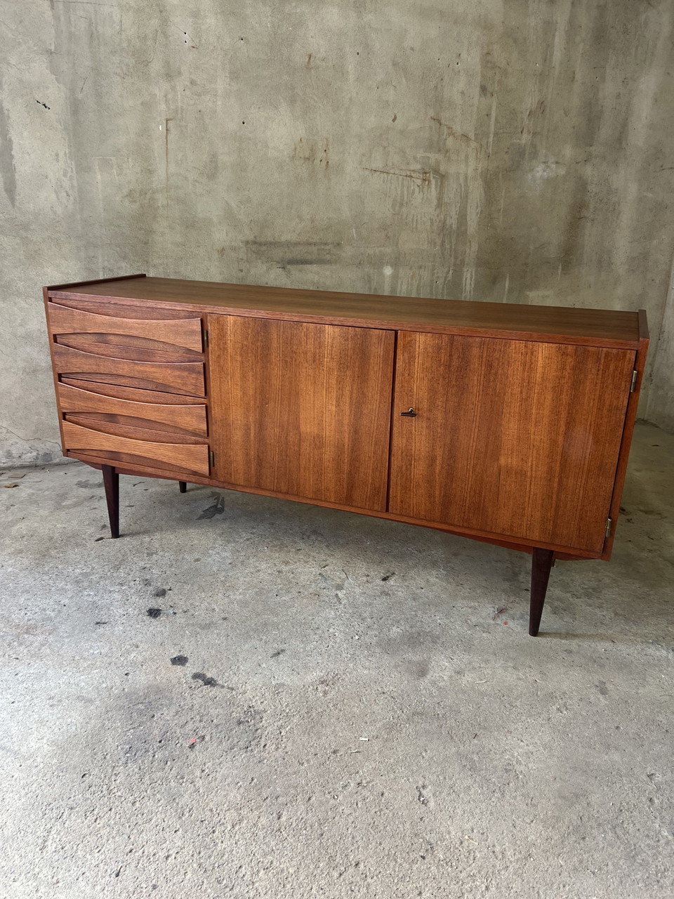 Small teak sideboard, 150 cm, from the 1960s, Danish design | €1,150 ...