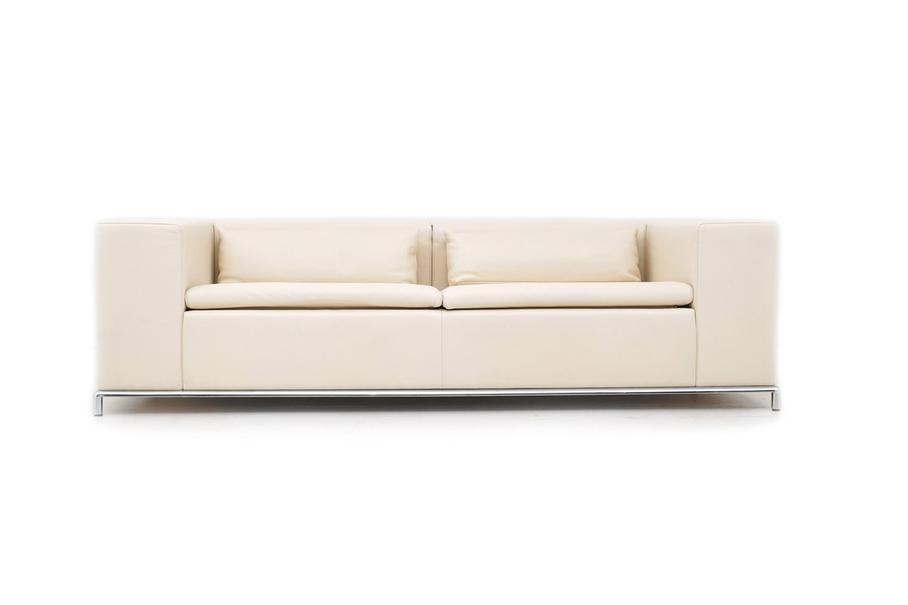 De Sede DS 7 Desede Sofa Couch Two-Seater Leather Beige | €2,999 | Whoppah