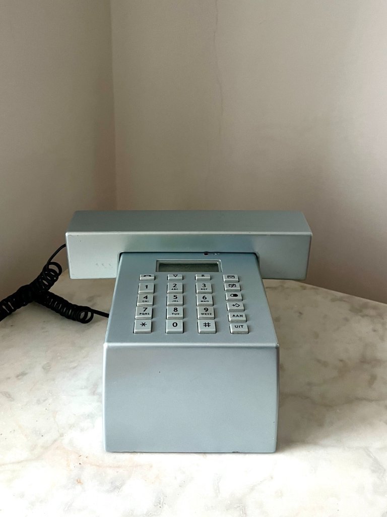 Téléphones Kubus vintage en argent par Jan des Bouvrie pour Primafoon ...