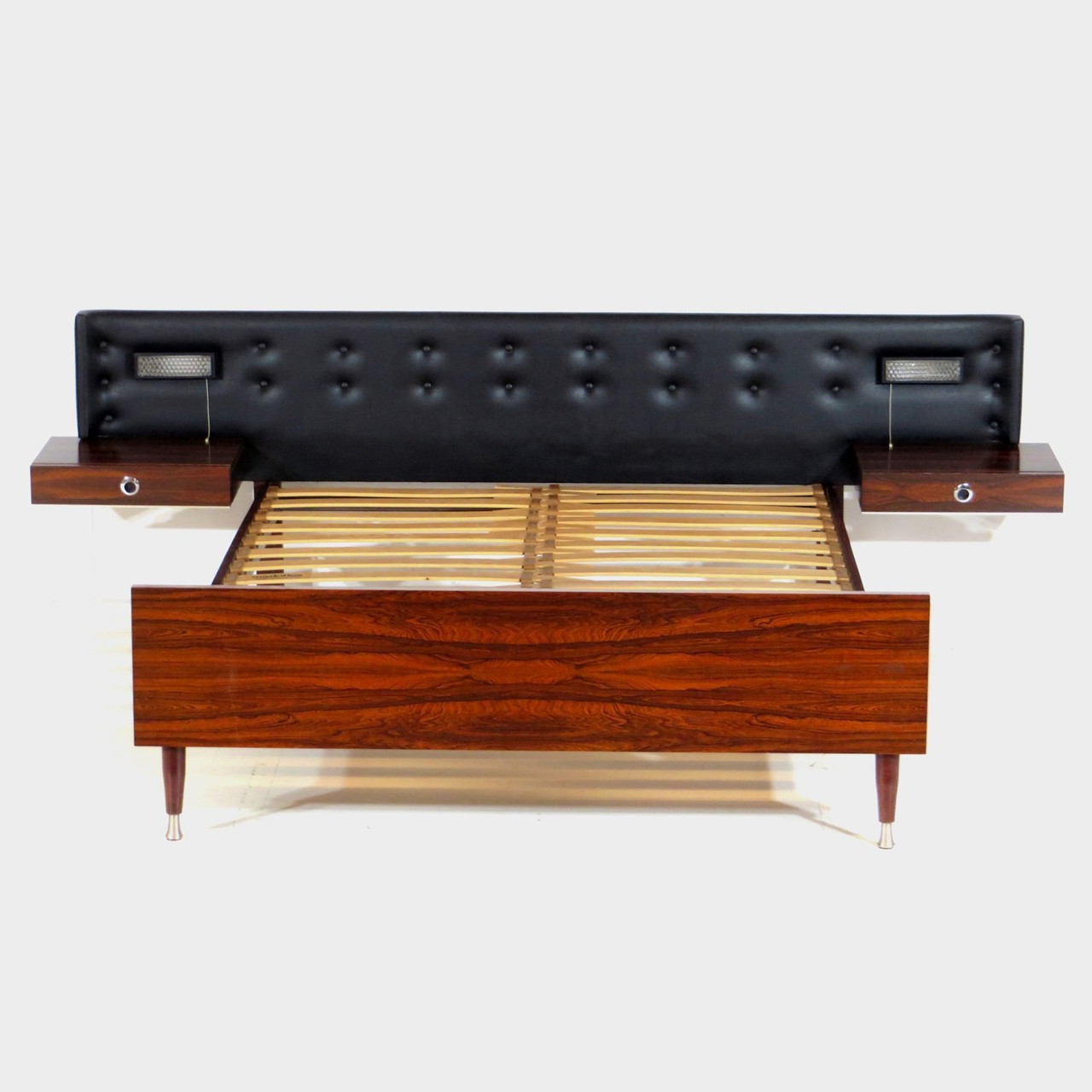 Vintage double bed with floating nightstands, 1960s | €1,650 | Whoppah