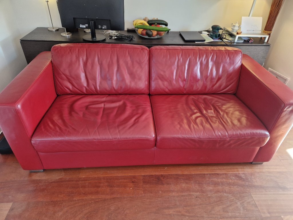 Dutch Design Perida, 2 canapés en cuir 2 et 3 places, en couleur chic ...