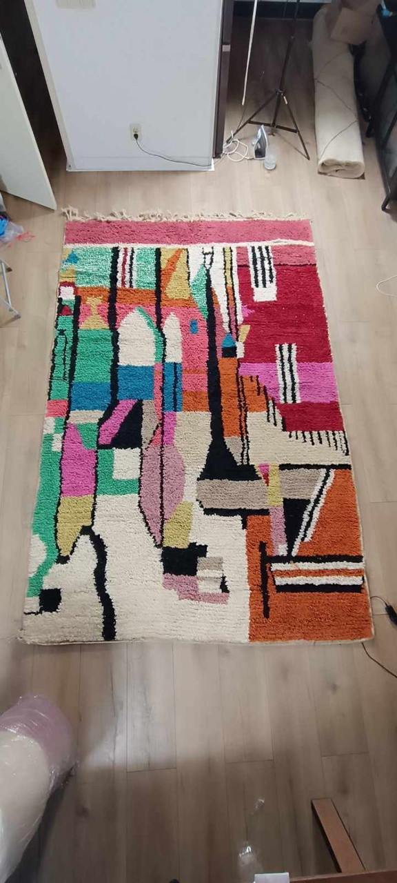 Berber carpet rug new wool moroccan Carpet - 300 x 200 cm 300 x 200 m ...