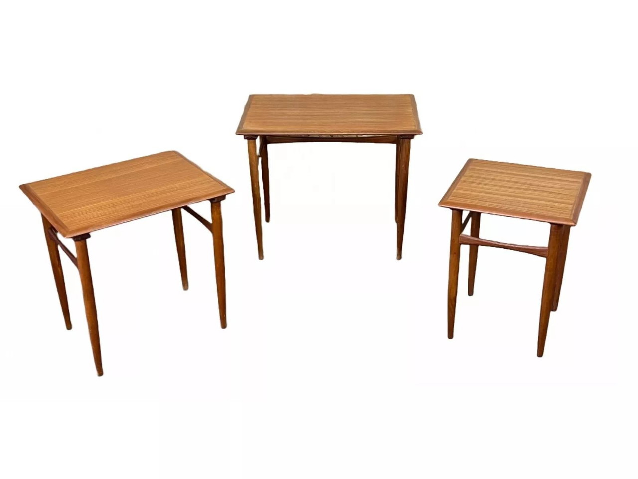 60s 70s Teak Nesting Tables Kai Kristiansen Skovmand & Andersen Ontwerp ...