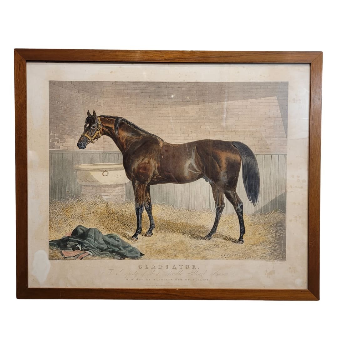 Grabado "Gladiator" by John Frederick Herring, Engraved by J. R ...