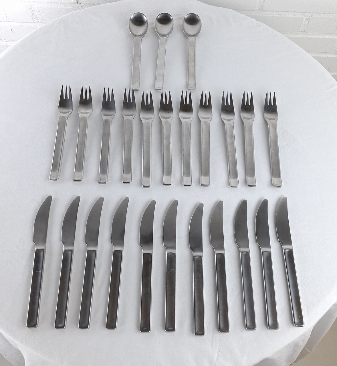 Cutlery set vintage Ikea design Poem 25 pieces brutalist design | €60 ...