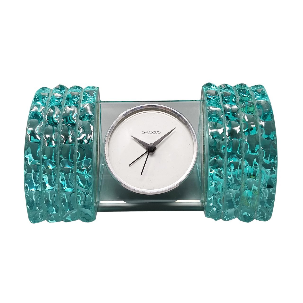 1970S Astonishing Table Clock By Omodomo In Crystal. Made In Italy | € ...