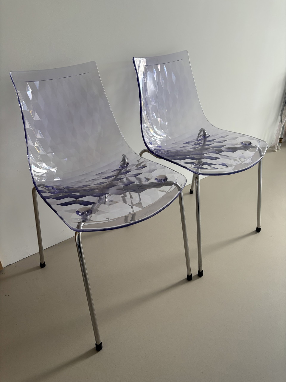 Calligaris "ICE" Chairs Italian Design Set of Two | €216 | Whoppah