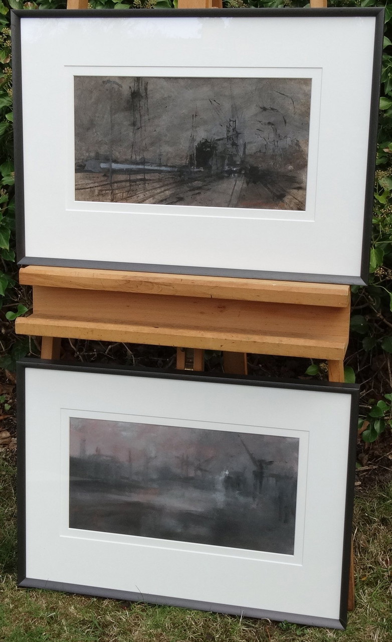 2 Modern Harbour Scenes, art urbain, Ronald Franke (1960-2015 Cologne ...