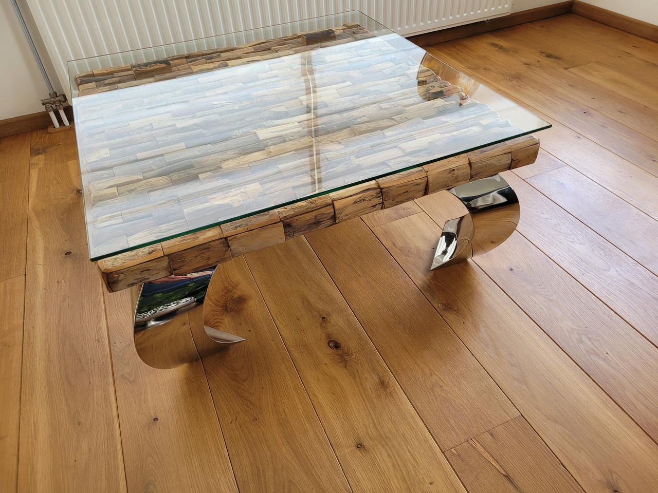 Beautiful coffee table from Rofra home with glass top... | €450 | Whoppah