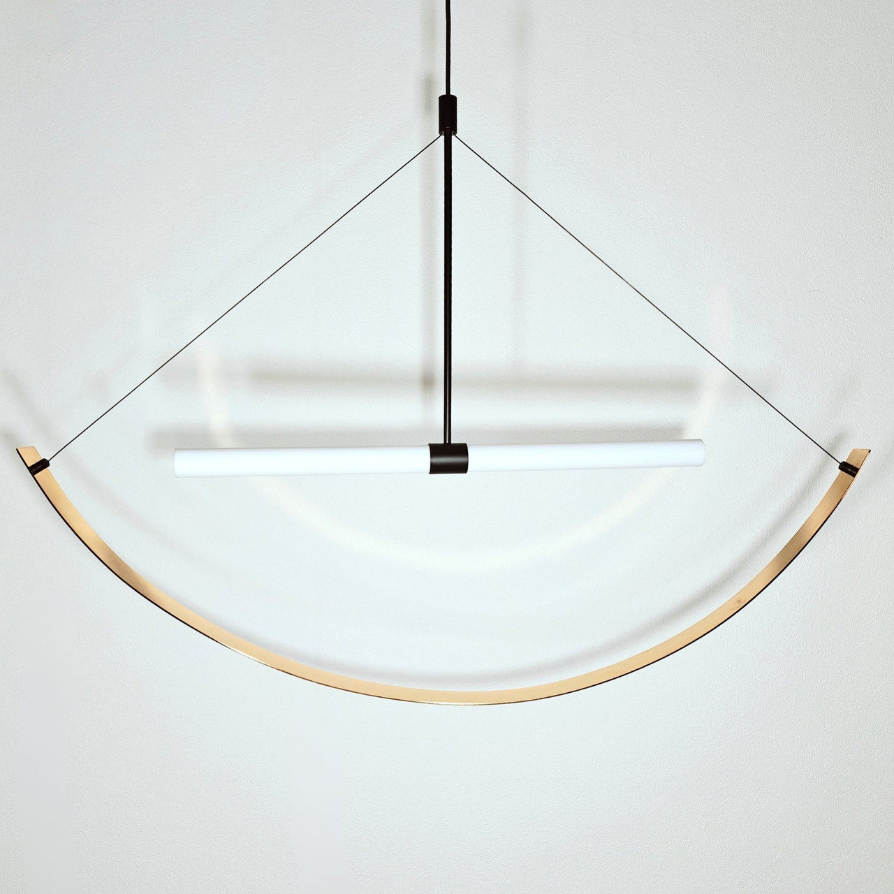 Aru Pendant Light Triangle - Shiny Gold - Fést Amsterdam | €120 | Whoppah