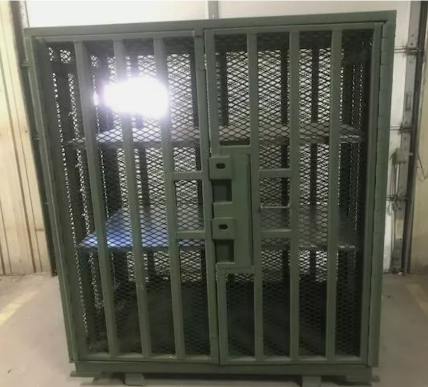 Original military safe - High Value Asset Security Cage - unique ...