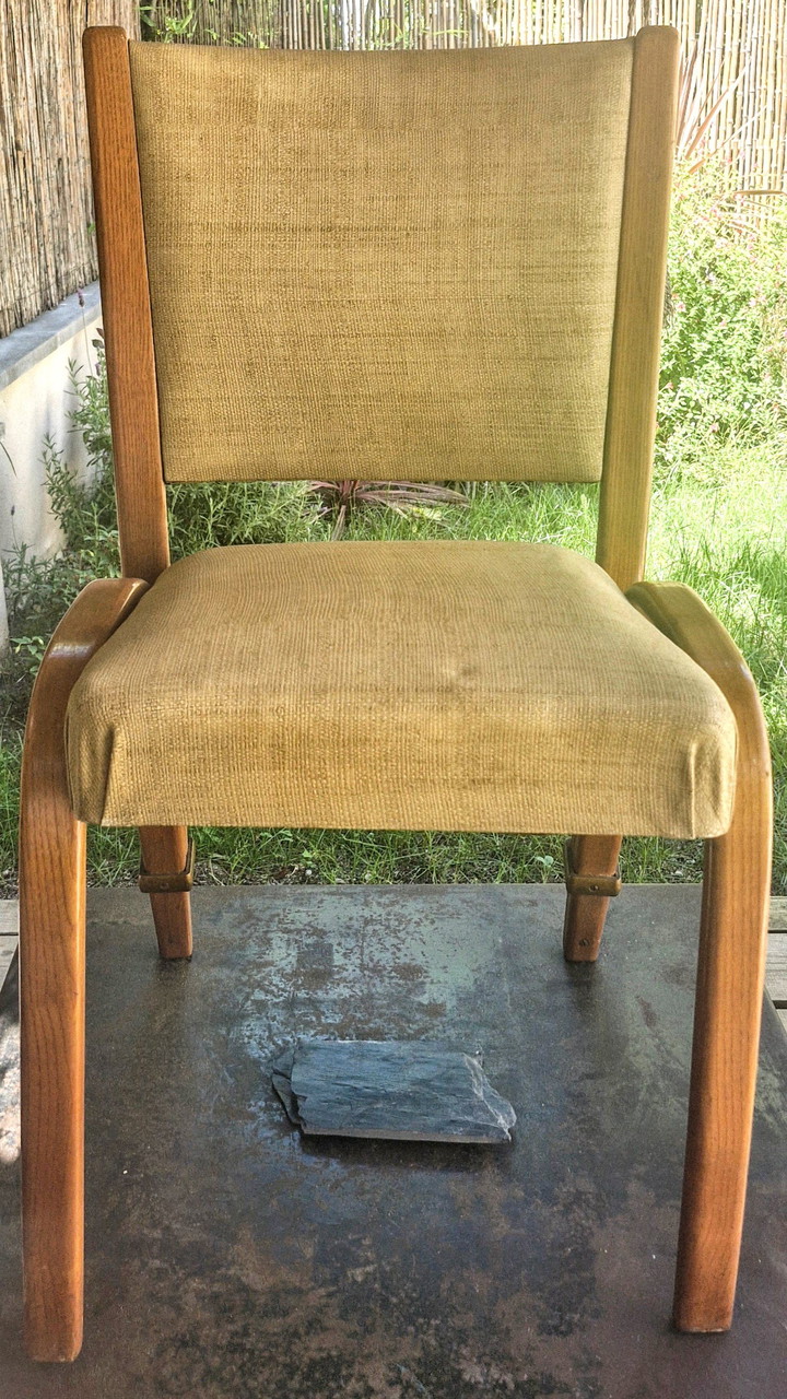 Set of 6 Bow Wood chairs by Hugues STEINER | €1,200 | Whoppah