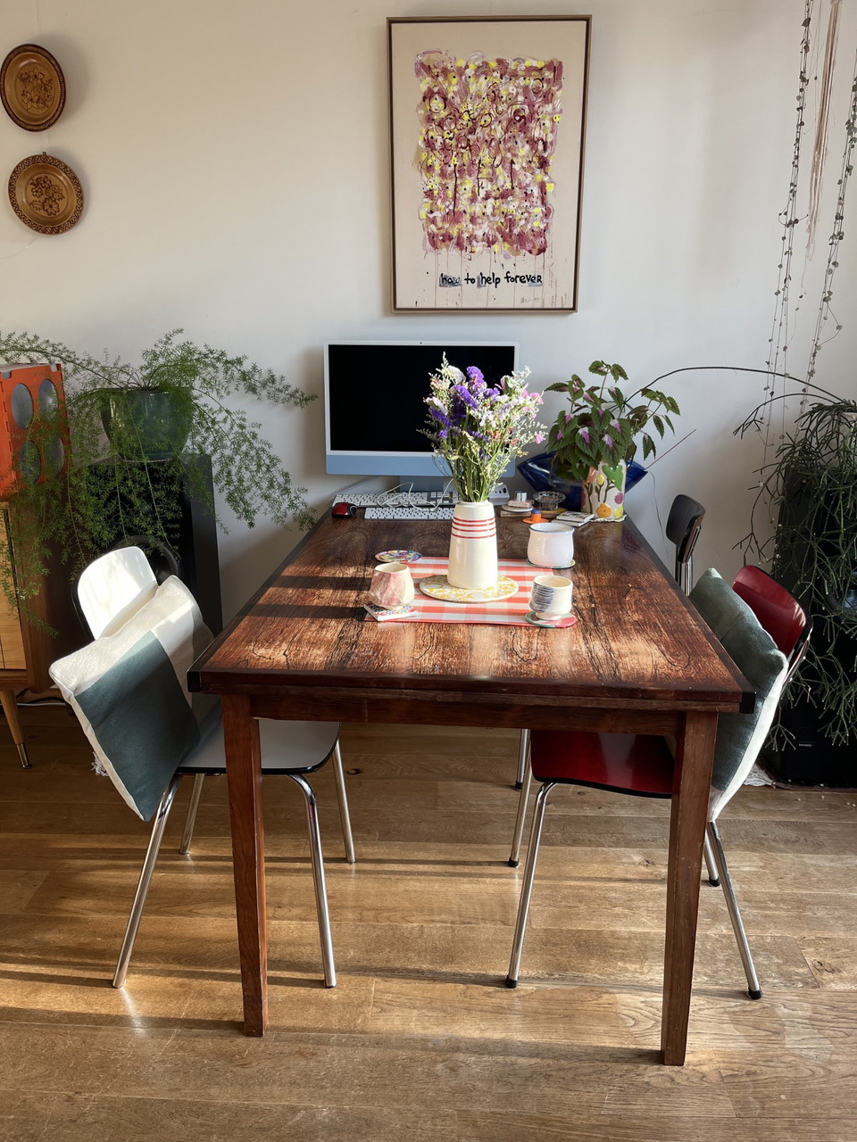 Gran mesa de comedor de madera | €200 | Whoppah