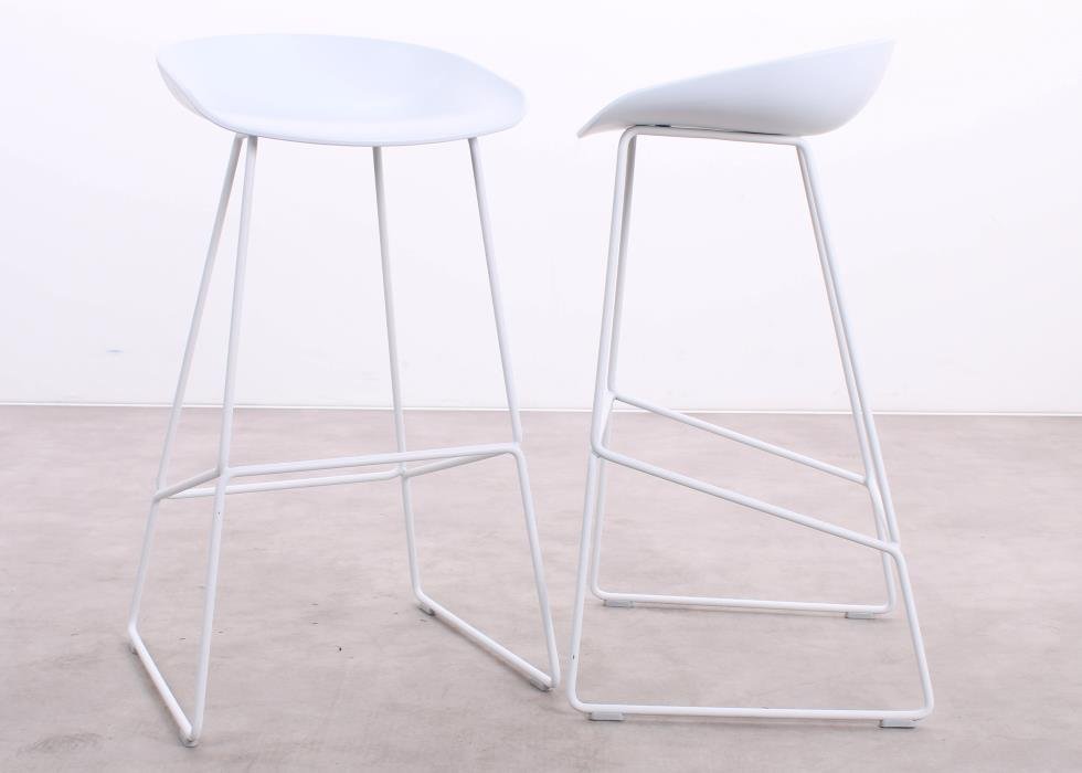 4X Hay Ace 38 About A Stool Barstool White | €554 | Whoppah