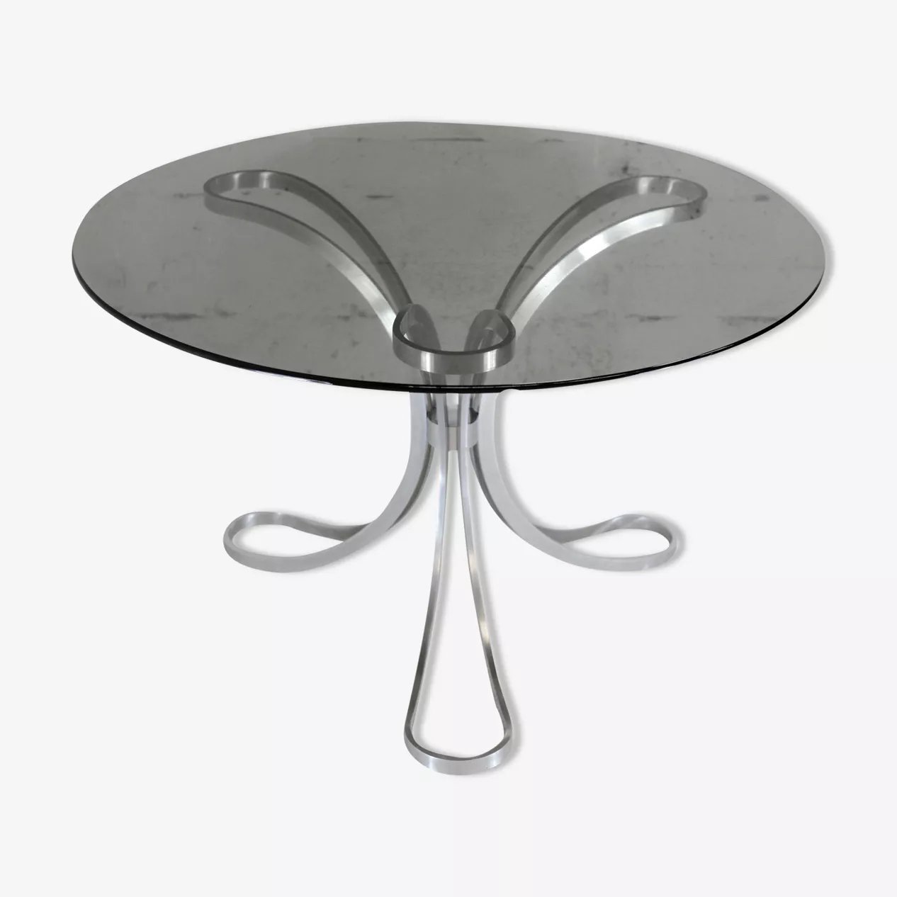 Space Age" Living Room Table Polished Steel | €2,000 | Whoppah
