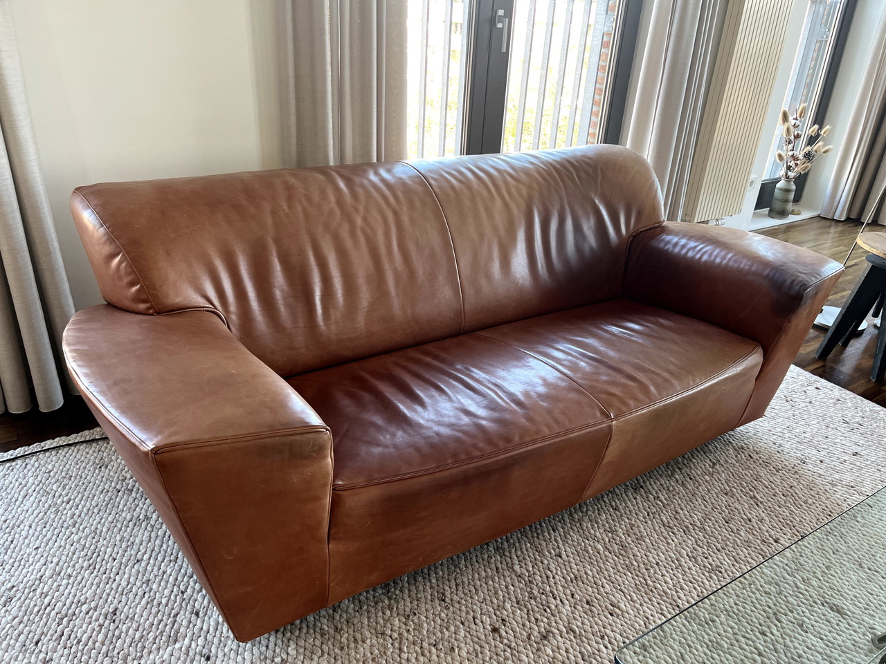 Montes Corvet Leather Buffalo Maron, Sofa Designed By Gerard Van De ...