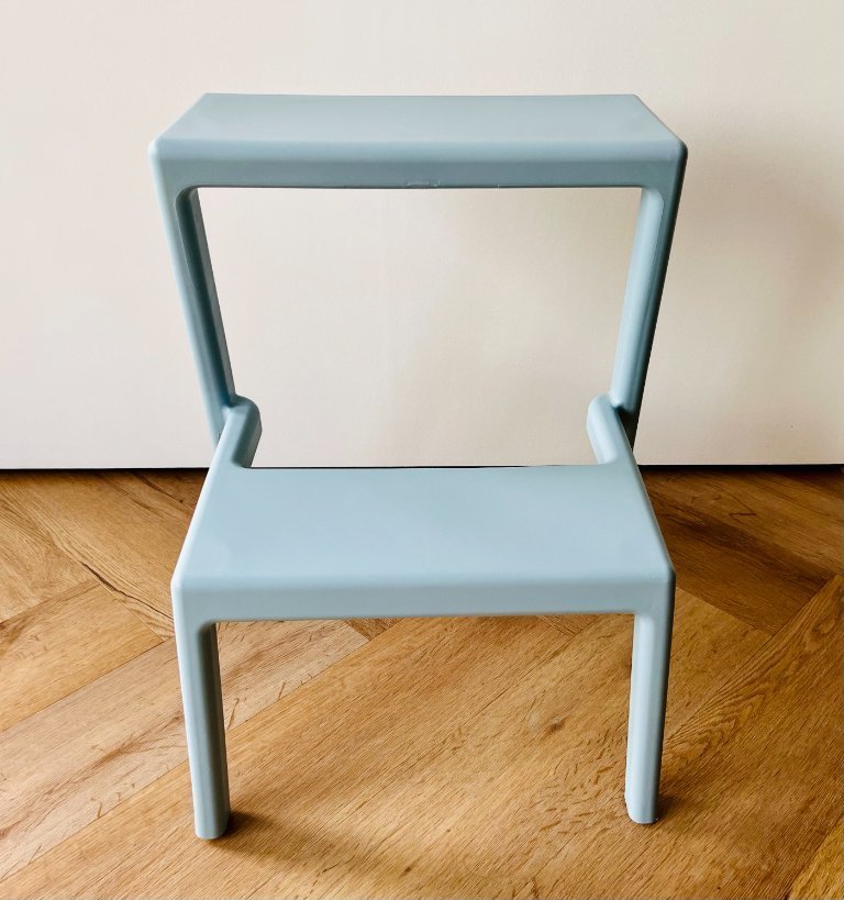 ultra rare IKEA Masterby MÄSTERBY step stool Chris Martin blue ART ...