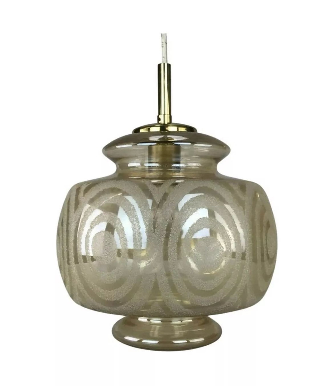 60s 70s hanglamp bollamp bubble messing glas space age design | €149 ...