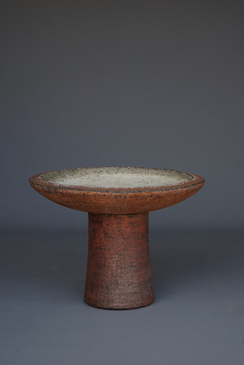 Large Brutalist Ceramic Dish Stand By Jaap Ravelli, 1960s | €580 | Whoppah