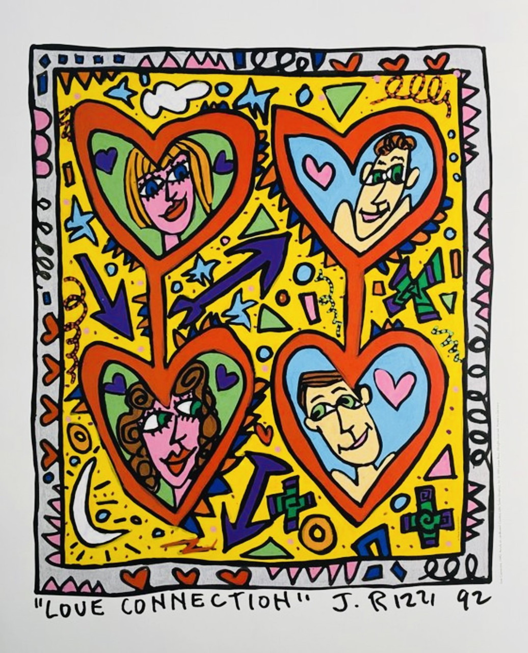 James Rizzi: "Love Connection". Gesigneerd Met Registratie In Impressum ...