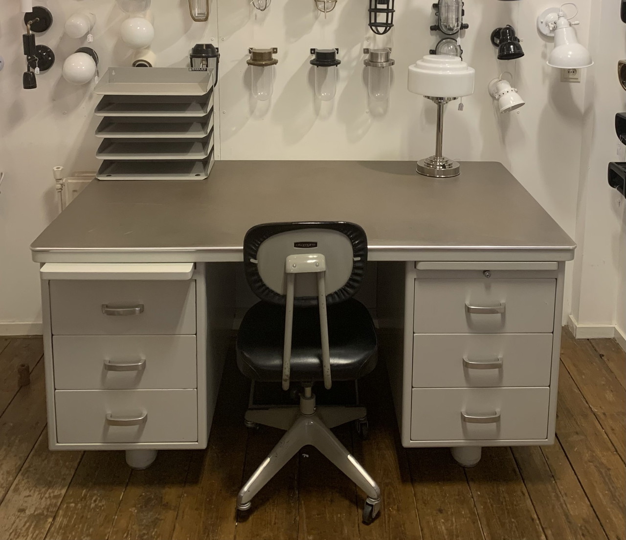 Large Industrial Ahrend Oda Desk With Footrest | €395 | Whoppah