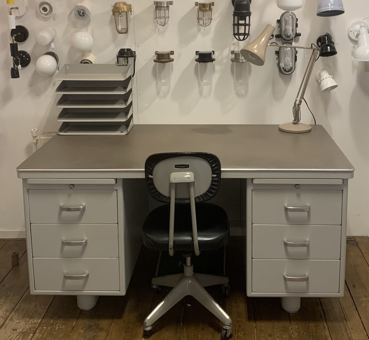 Large Industrial Ahrend Oda Desk With Footrest | €395 | Whoppah