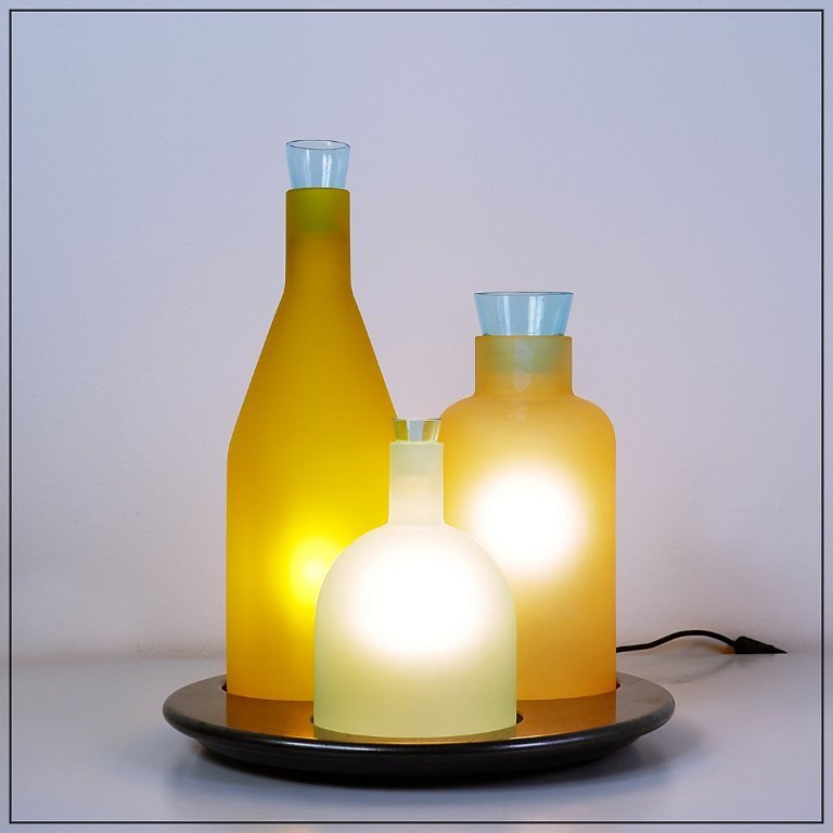 "Bacchus 1-2-3" table lamp in Murano glass, by Gido Rasati for ITRE ...