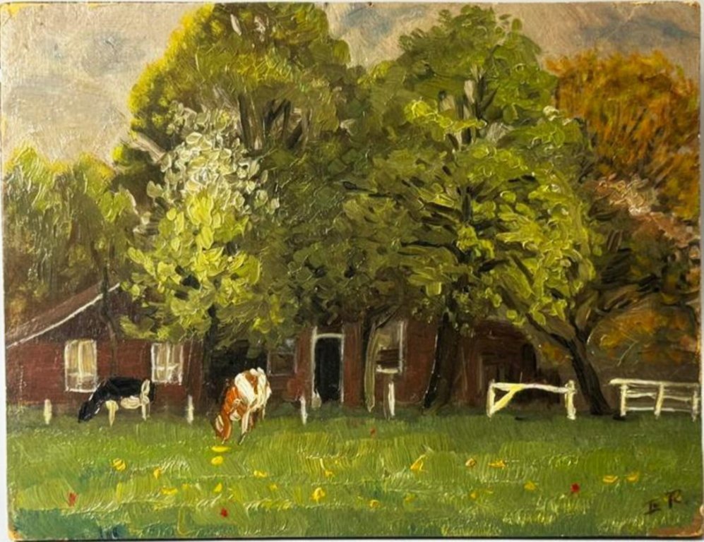 Evert Rabbers (1875-1967) - Farm in Twente | €130 | Whoppah