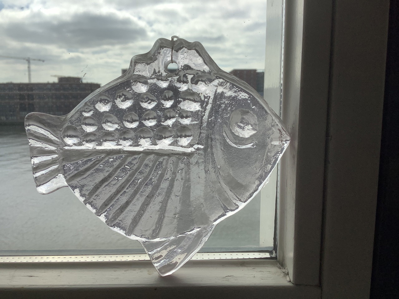 Scandinavian Glass Hanging Object Fish | €55 | Whoppah