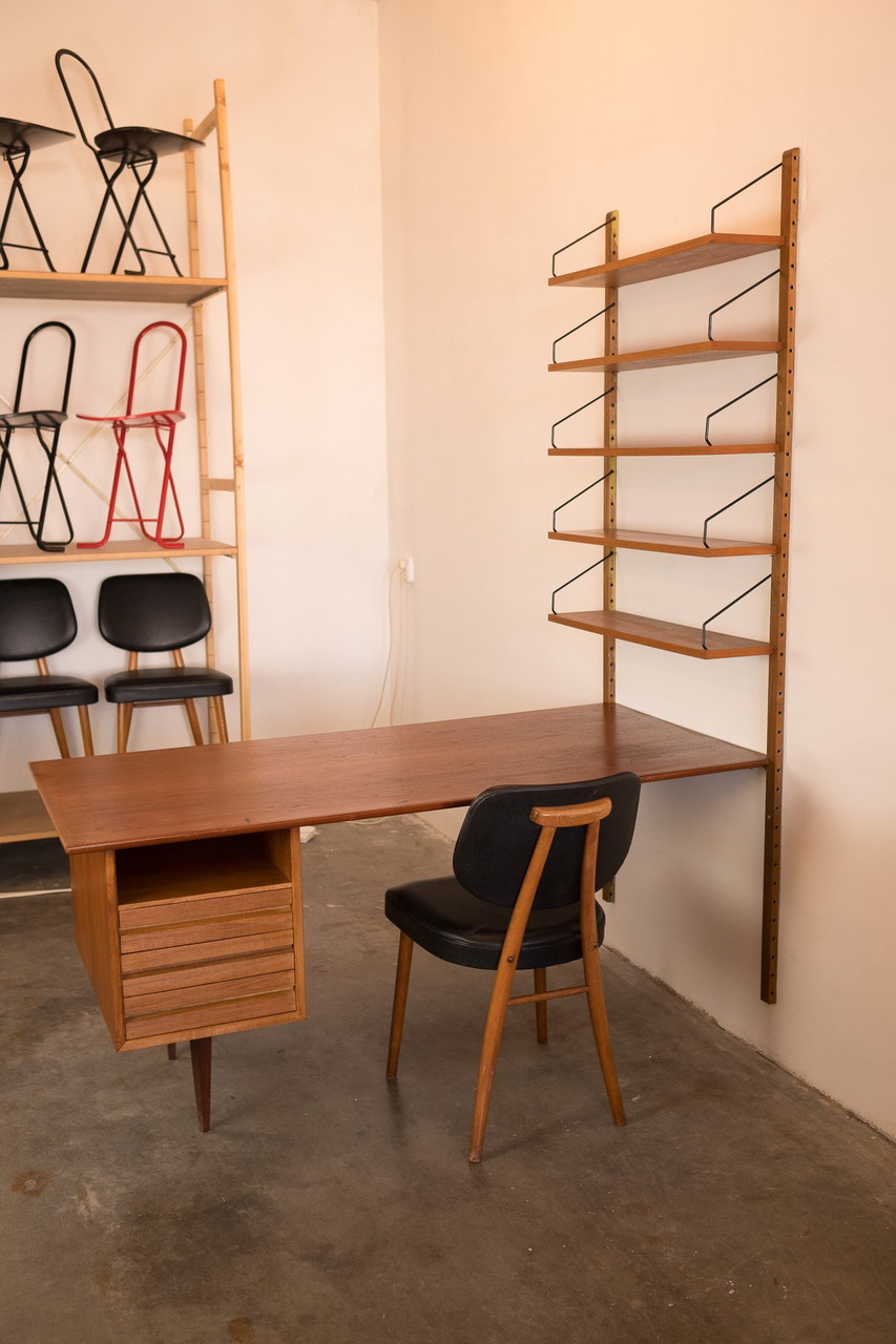 Very Rare Desk Wall Unit by Poul Cadovius for Royal Systems Copenhagen ...