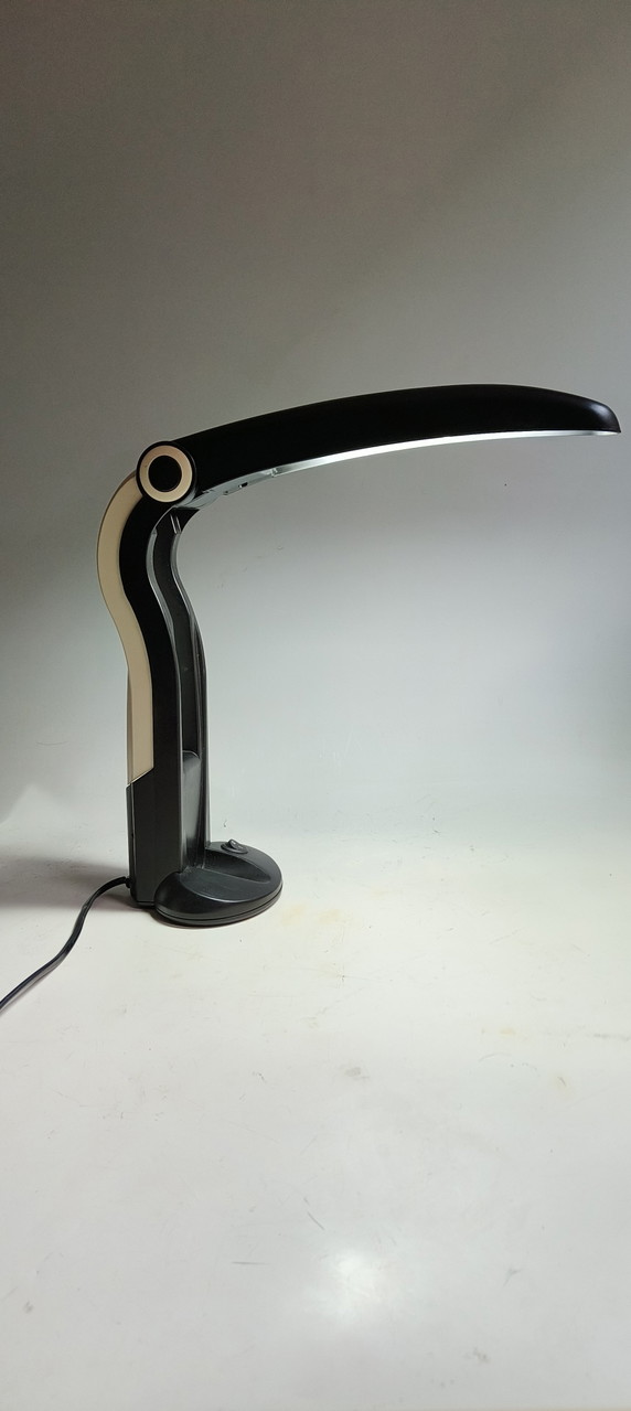 Vintage Toucan lamp by H. T. Huang for Lenoir in black and white. | € ...
