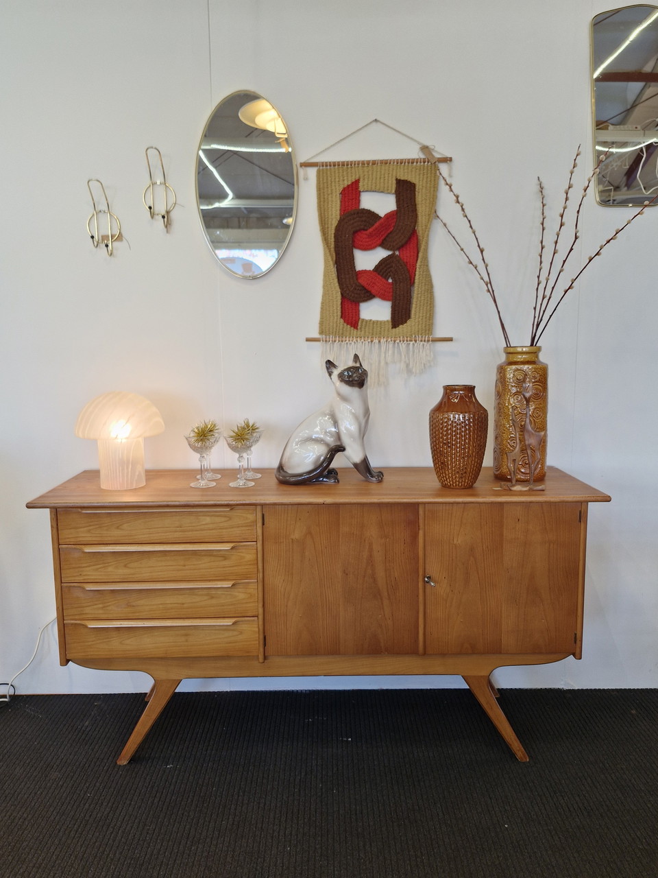 Vintage Sideboard / Sideboard With Slanted Leg 60s | €1,095 | Whoppah