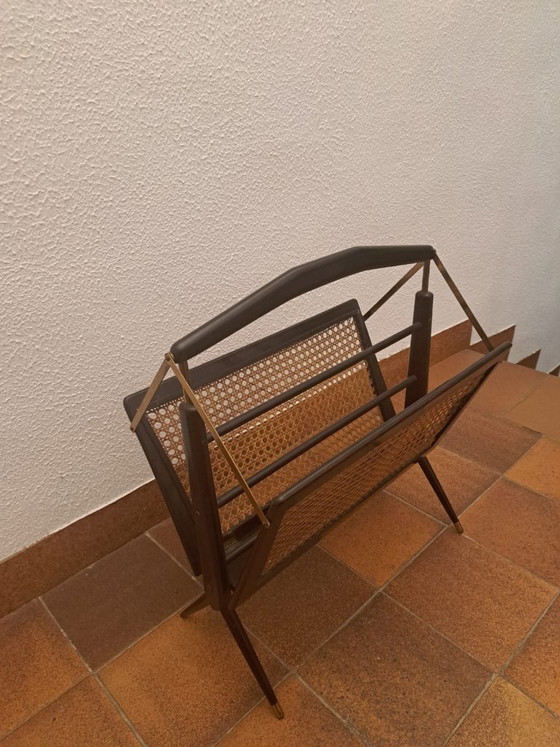 Mid-Century Italian Folding Magazine Rack by Cesare Lacca, 1950s | €850 ...