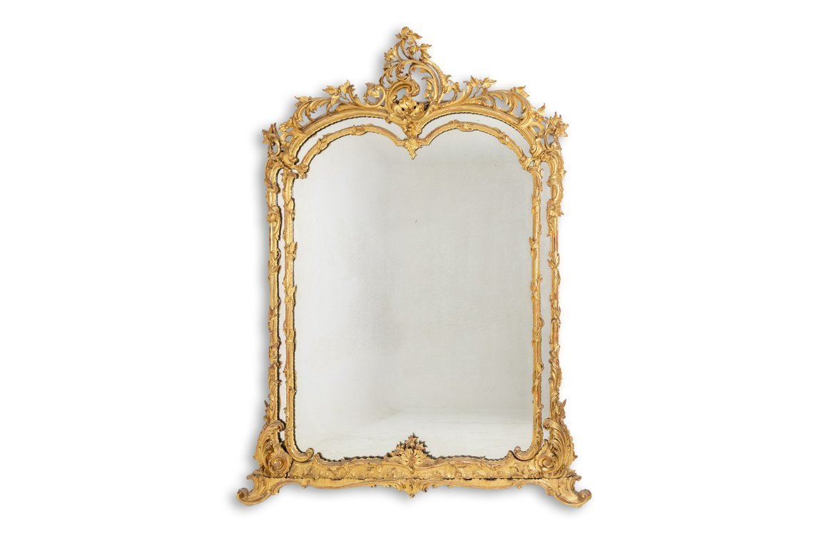 Louis XV style glazed mirror. Napoleon III period, circa 1880. | €7,000 ...