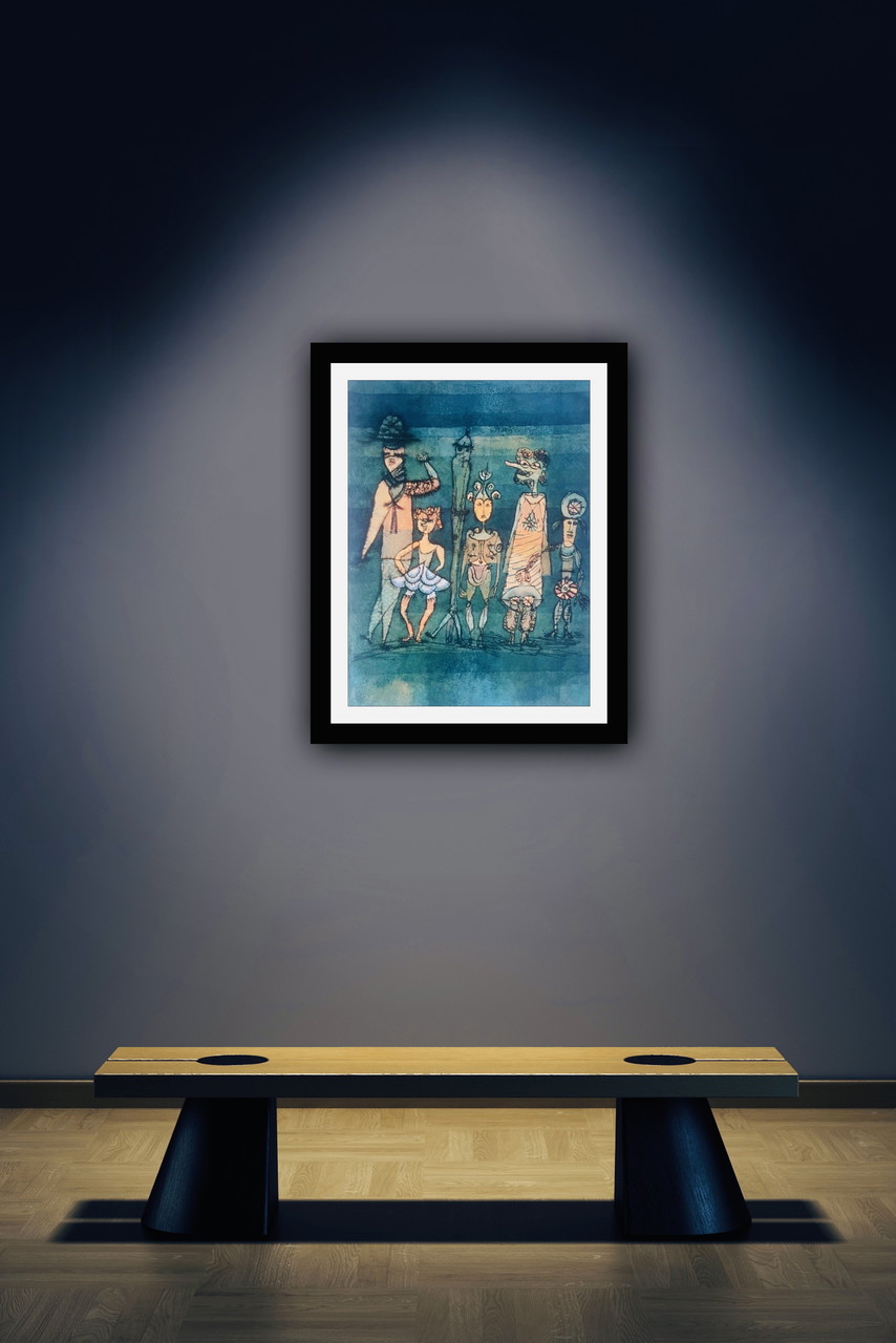 Paul Klee (1879-1940) : "Maks 1923". Magnifique mise en couleur en ...